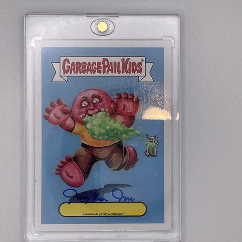 2017 Garbage Pail Kids Adam Geddon Auto signed by Junghwa Im 12/25 ...