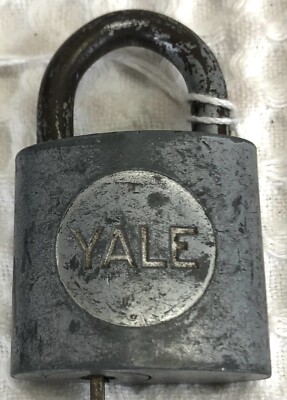 Vintage! 1".5 Yale Pad Lock w/Key | eBay