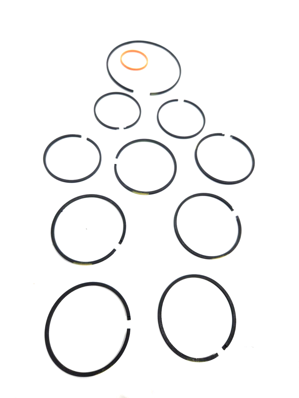 For GM TH400 Transmission Metal Sealing Ring Kit 11 PCS Yellow Stripe