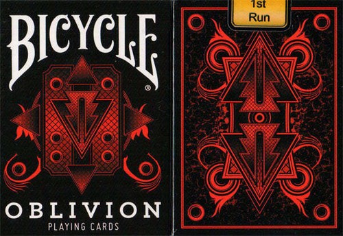 1st Run Misprinted Bicycle Oblivion Deck (Red) By Collectable Playing ...