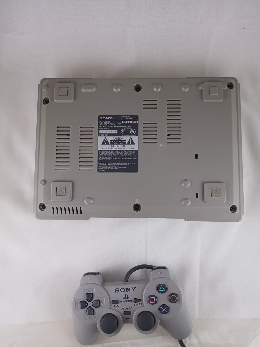 Sony PlayStation 1 Launch Edition Home Console - Gray for sale online ...