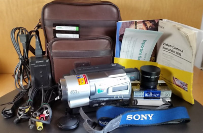 Sony Handycam CCD-TR818 Hi8 8mm Video Camcorder W/ Charger NEW Battery ...