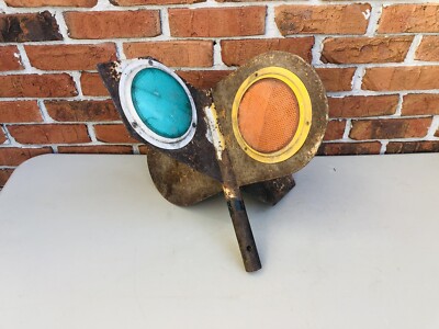 Railroad Train Track Switch Sign Indicator Vintage Cast Iron | eBay