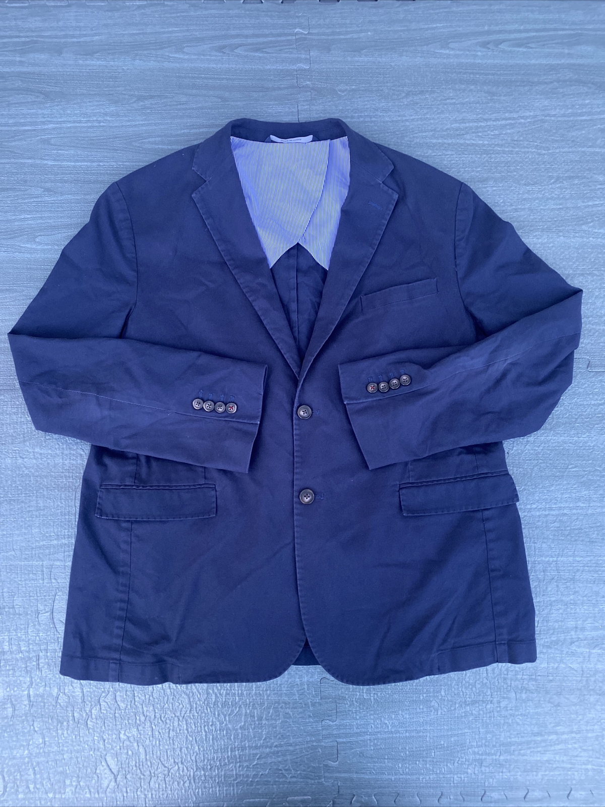 Jos A Bank Jacket Blazer New Tradition Blue XL Cotton… - Gem