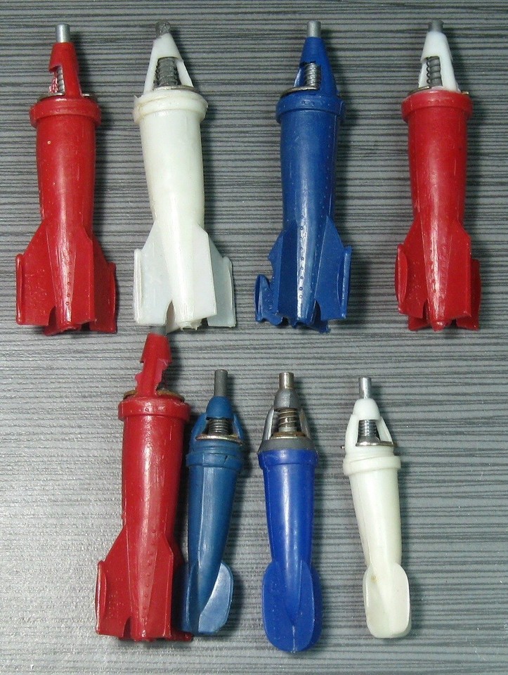 Vintage 1960's Cap Bomb Red/White/Blue Lot of 7 Original Space Rockets ...