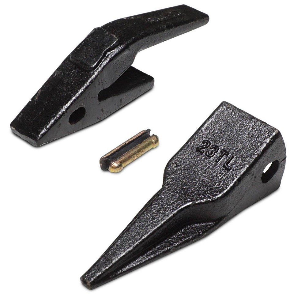 Titan Attachments 23TL Bucket Tiger Tooth Assembly with Weld On Shank ...