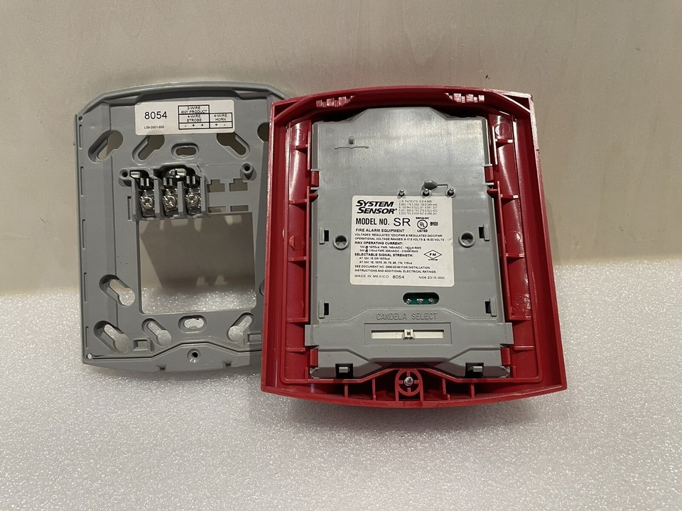 System Sensor SR Fire Alarm Strobe Selectable | eBay