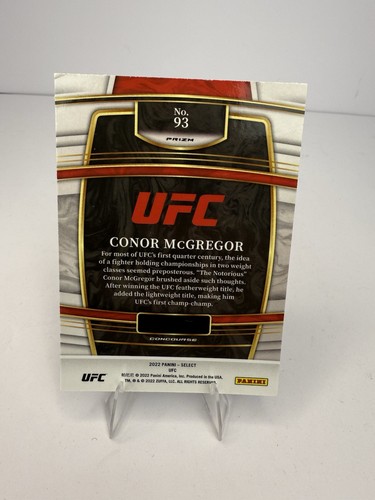 2022 SELECT UFC CONOR MCGREGOR CONCOURSE #93 ORANGE FLASH PRIZM | eBay