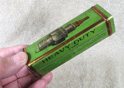 Vintage Tungsten Heavy Duty Spark Plug Tin - Empty | eBay