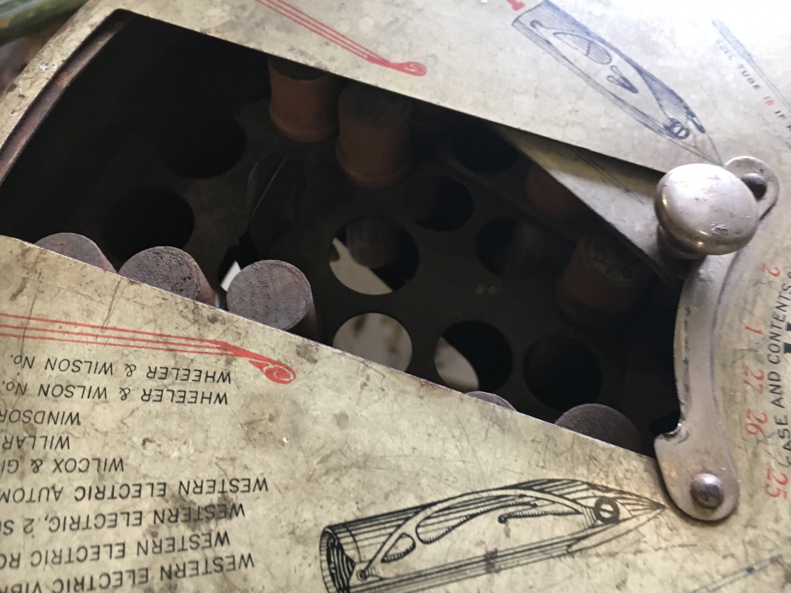 Antique c1908 The Boye Needle Co. Chicago spinning display store ...