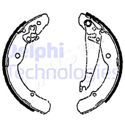 DELPHI Brake Shoe Set For SKODA VW SEAT Octavia I Combi Roomster 95-15 ...