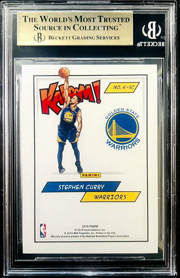 2018 Panini KABOOM! STEPHEN CURRY #14 Golden State Warriors SSP BGS 9.5 ...