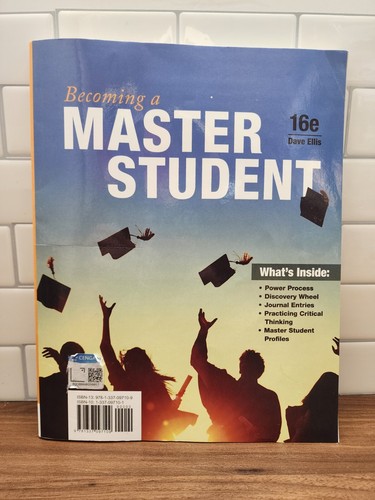 Becoming a Master Student - Paperback, by Ellis Dave - Good Condition ...