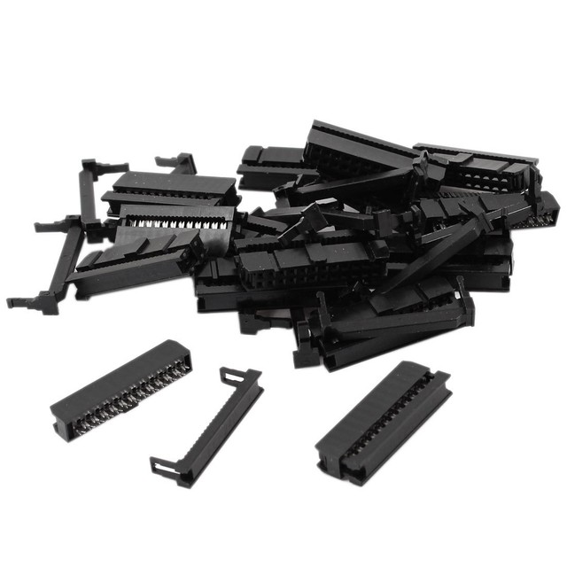 15 Pcs IDC Cable Connector Fc-24p 24pin Female Header 2.54mm Pitch for ...