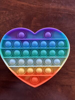 Rainbow Heart Pop It | eBay