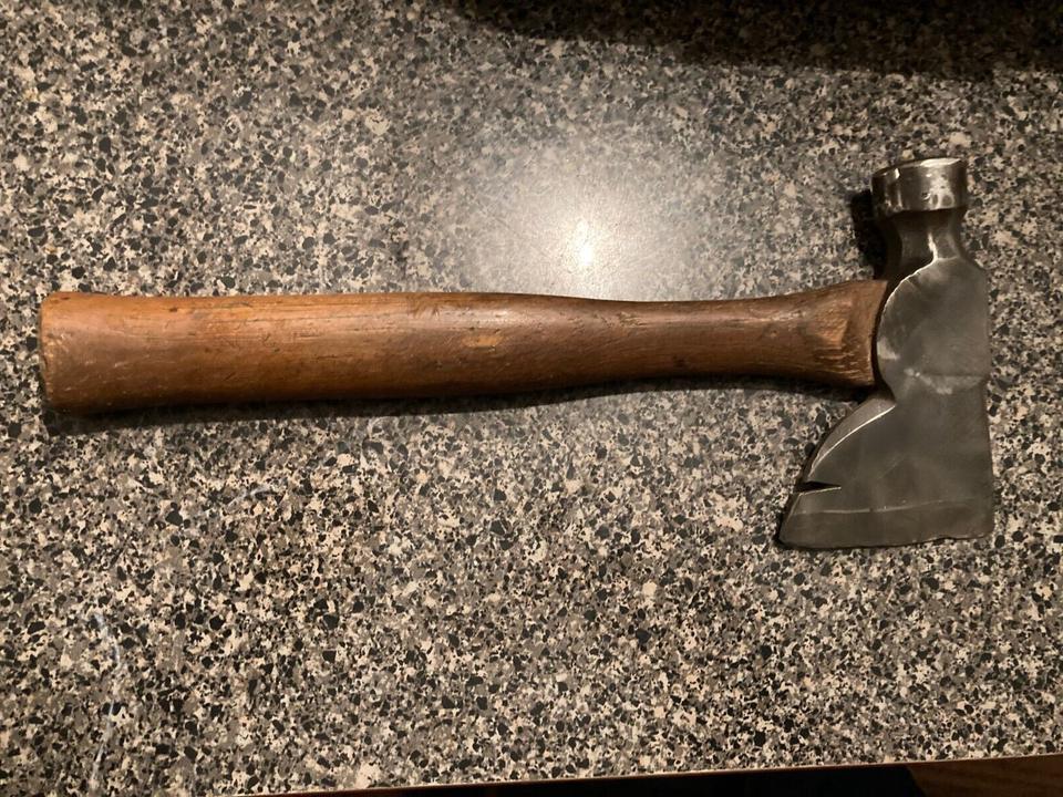 COLLINS shingle hatchet Axe w/wood handle made-in-USA vintage BSA camp ...