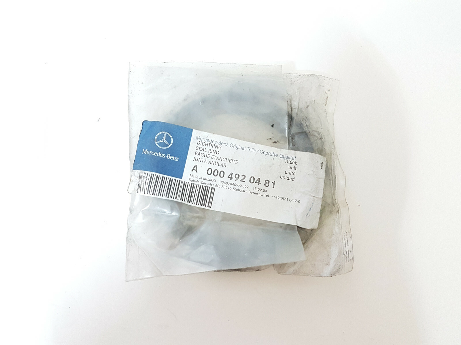 Original Mercedes Benz Seal, Exhaust Pipe A0004920481 0004920481 410681 ...