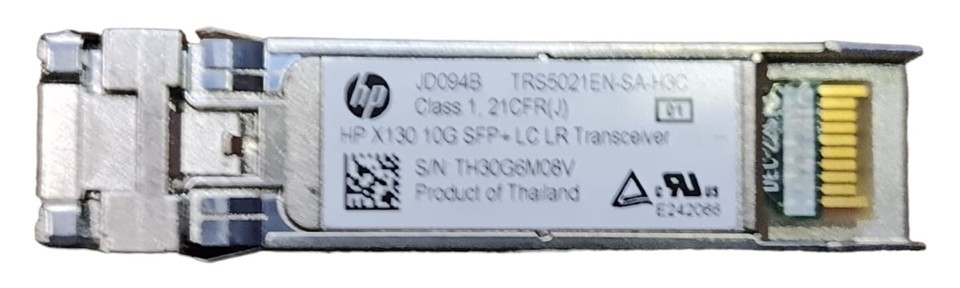 GENUINE HP JD094B TRS5021EN-SA-H3C HP X130 10G SFP+LC LR TRANSCEIVER ...