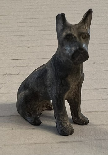 Vintage pewter/metal Dog Sitting Figurine Figure Terrier Spoontiques | eBay