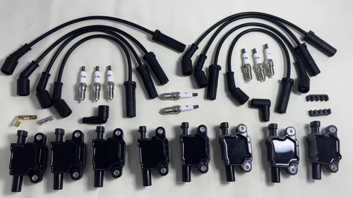 8 set UF413 Ignition Coils 41-962 Spark Plug Spark Plug Wires For ...