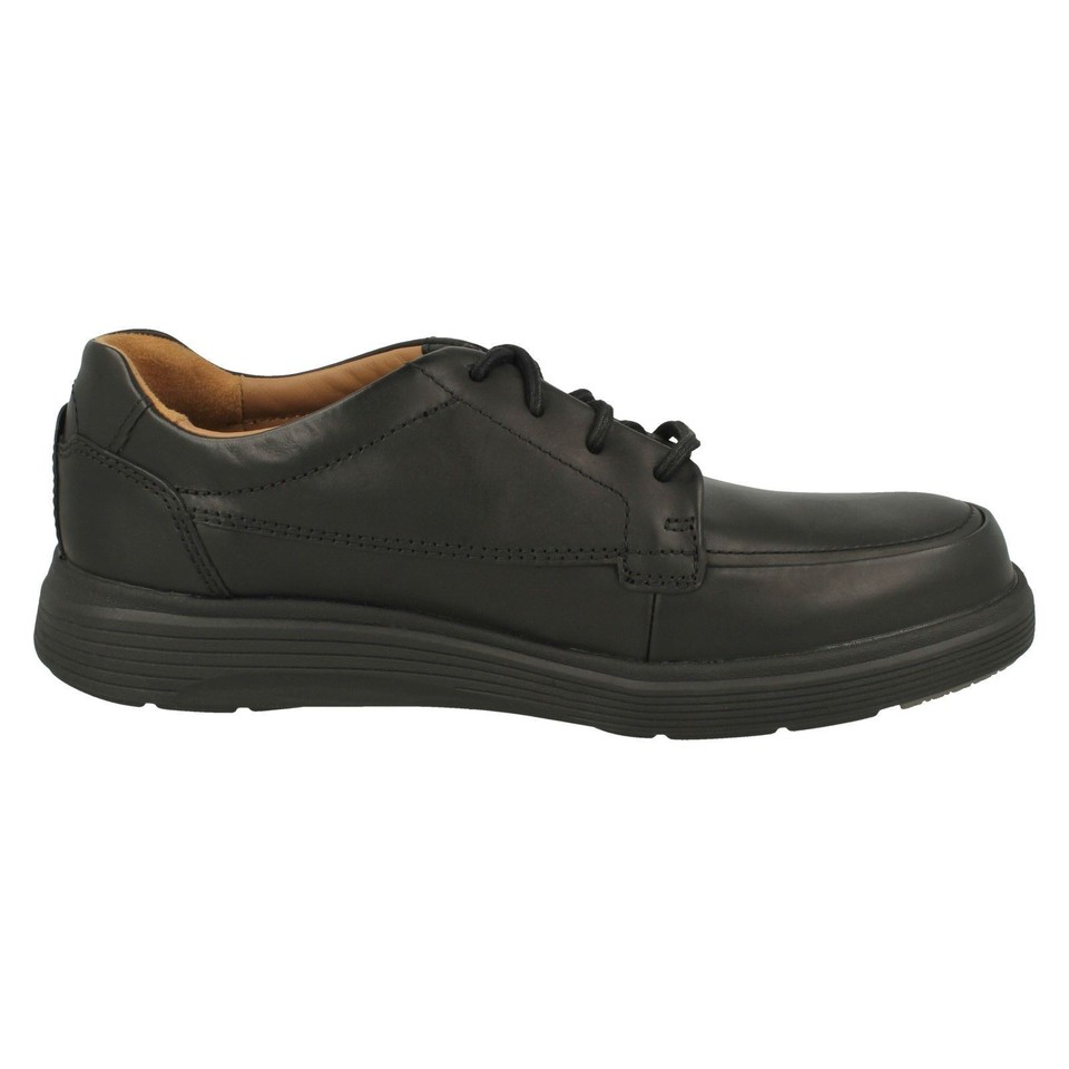 Mens Clarks Unstructured Un Abode Ease Leather Casual Lace Up Shoes - G ...