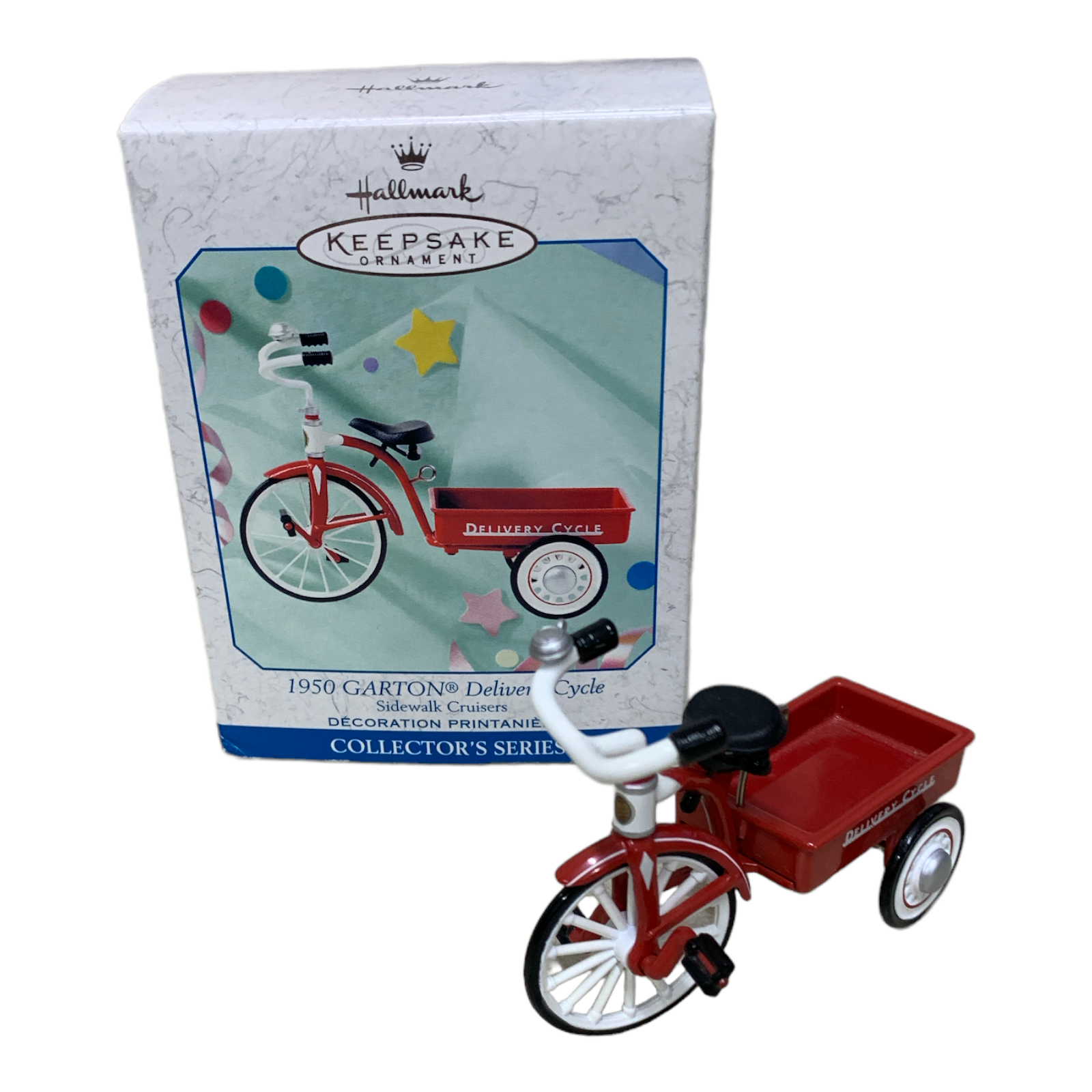 Hallmark 1999 #3 Sidewalk Cruisers 1950 Garton Delivery Cycle | eBay
