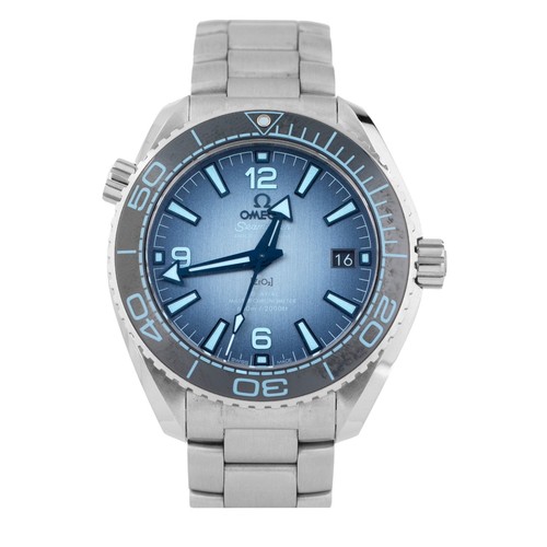 Omega Seamaster Planet Ocean Steel Blue Dial 39.5mm 215.30.40.20.03.002 ...