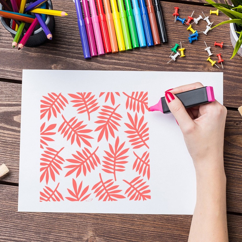 8 Pcs Painting Stencil Drawing Stencils Mould Chalkboard Templates ...