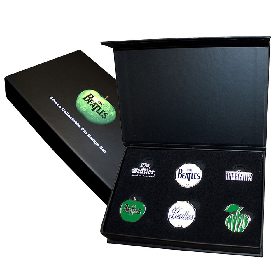 The Beatles Band Logos Boxed Pin Badge Set One Size | eBay
