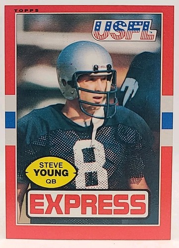 1985 Topps USFL #65 Steve Young Very Gradeable See Pics Comb Ship | eBay