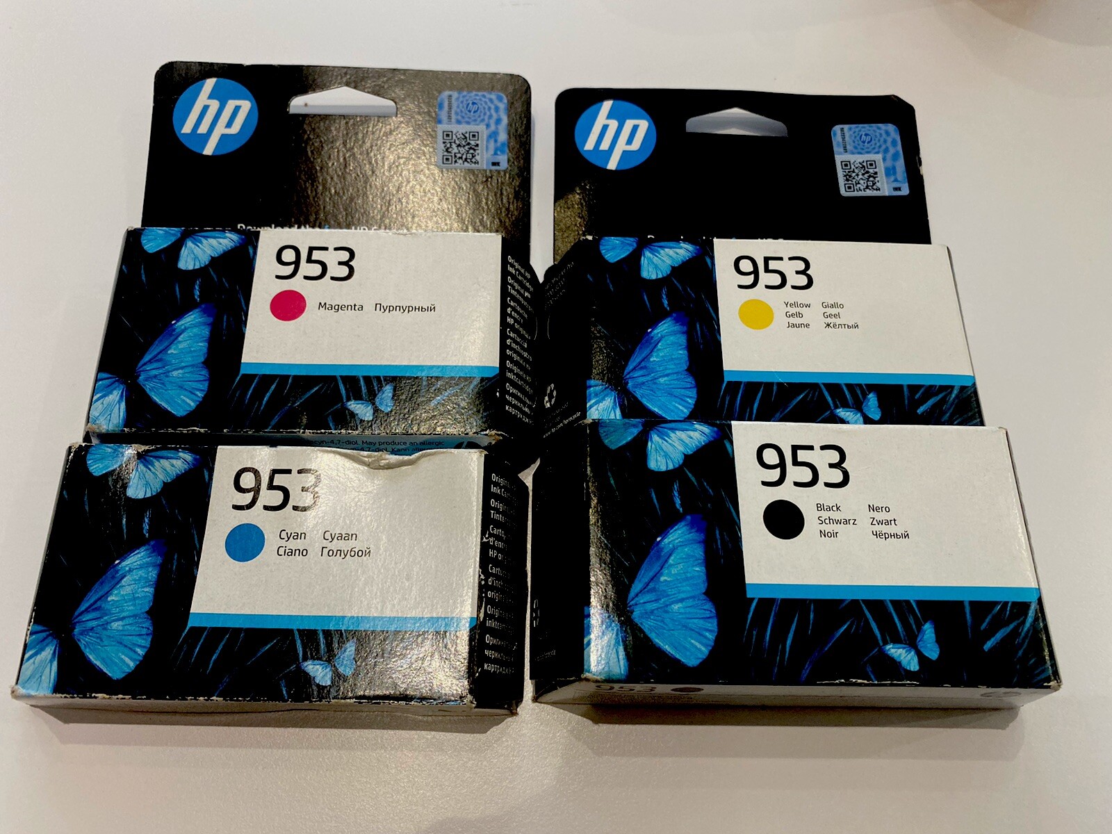 HP 953 Original Ink Cartridges, Black/Cyan/Magenta/Yellow, Multipack ...