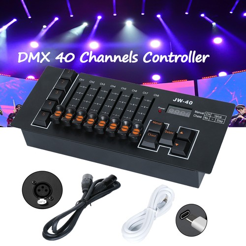 DMX512 40 Channels Operator Console Controller For Stage Lighting DJ ...