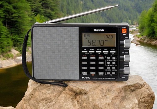 Tecsun PL880 PLL Dual Conversion AM FM Shortwave Single Side Band Radio ...