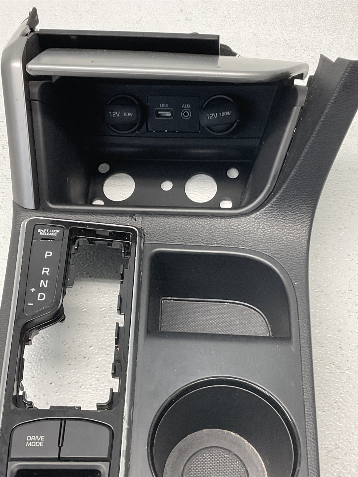 🥇15-17 HYUNDAI SONATA CENTER CONSOLE PANEL W/ CUP HOLDER AUX USB 12V ...