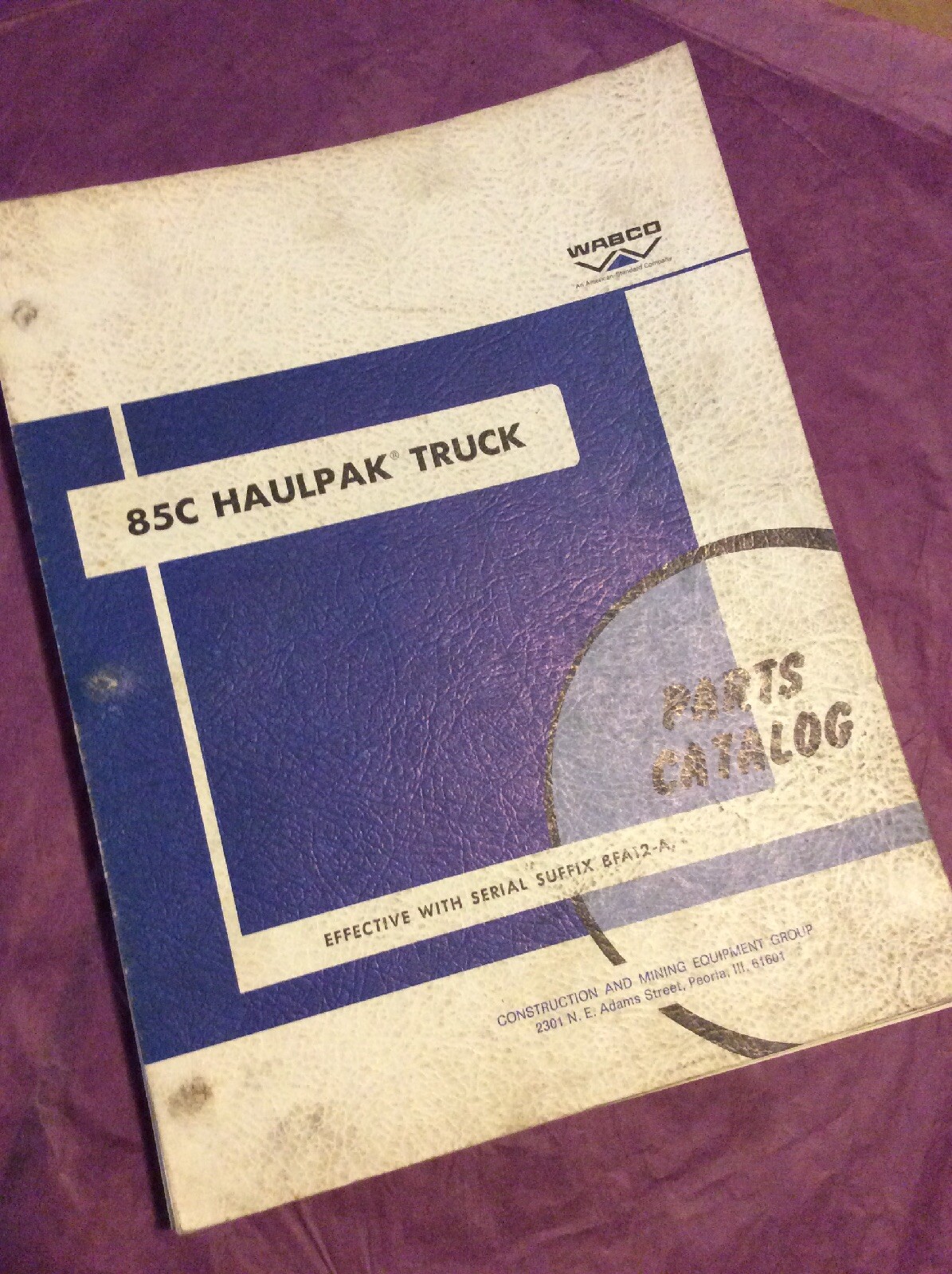 WABCO 85C HAULPAK REAR DUMP TRUCK Parts Book SHOP REPAIR WORKSHOP MANUAL List | eBay