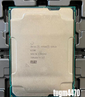 Intel Xeon Gold 6338 CPU processor srkj 9 32 cores 2.00ghz l3-48mb 205w ...