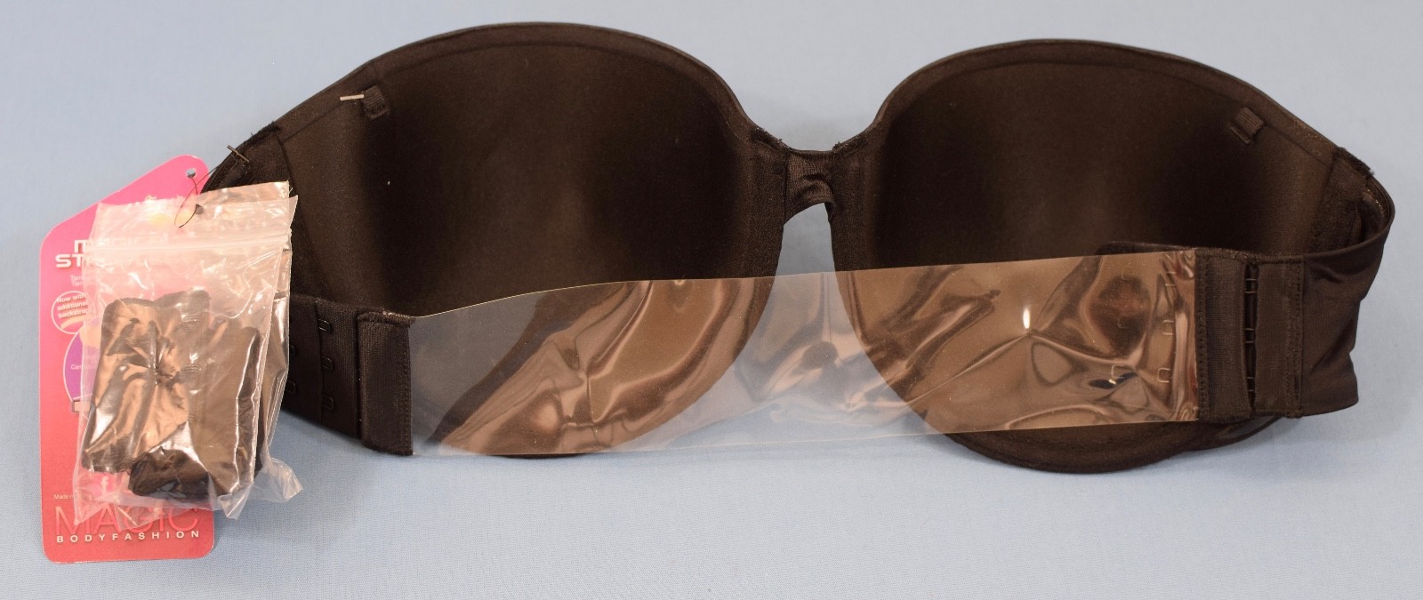 Magic BodyFashion Womens Magical Strapless Bandeau Bra Size 34D | eBay