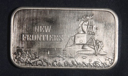 NEW FRONTIERS MARK IV 1 OZ .999+ FINE SILVER INGOT LOT 110239 | eBay