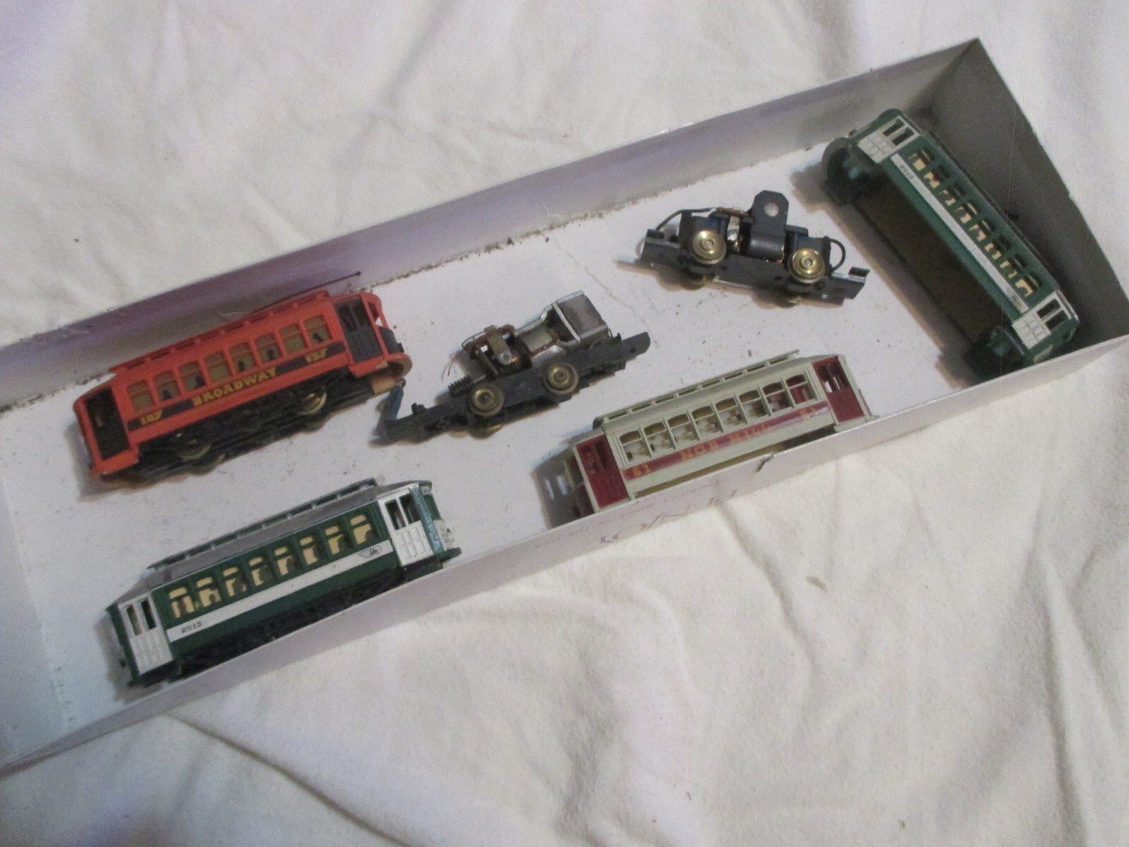 HO Scale Trolley Bodies, Motors and Parts for Kitbashing Fair to Good ...