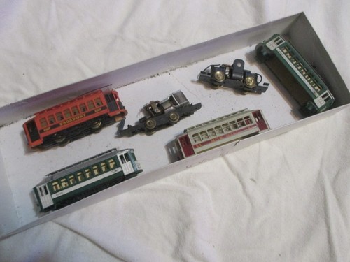 HO Scale Trolley Bodies, Motors and Parts for Kitbashing Fair to Good ...