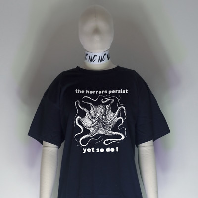 THE HORRORS PERSIST Shirt | Nihilism Punk Friedrich Nietzsche ...