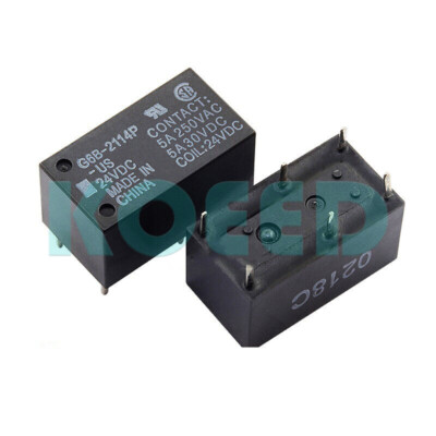 1PCS G6E-134P-US 24VDC 6Pins Power Relay 5A 250VAC | eBay