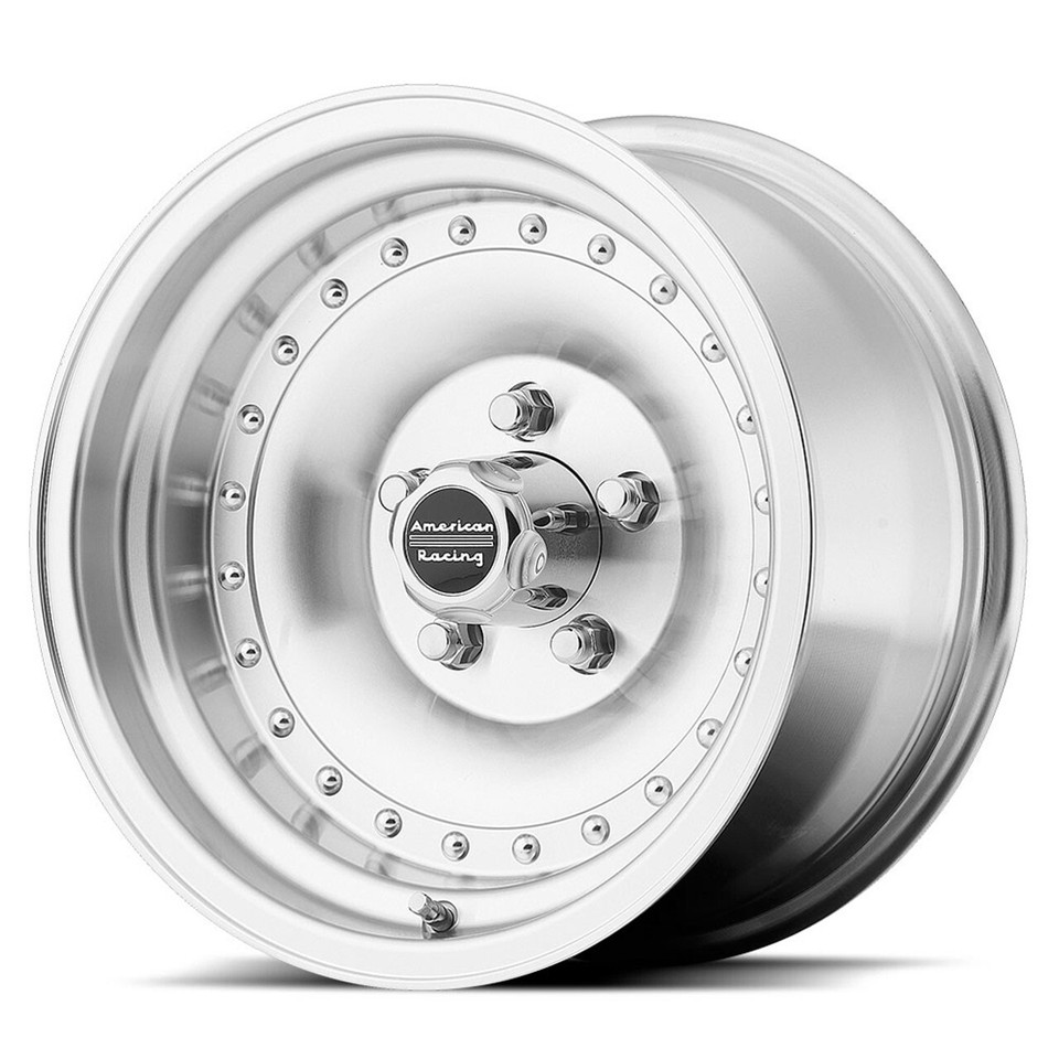15x7 -6 American Racing AR62 Outlaw II 5x5.5 Machined W/ CC Wheels (Set ...
