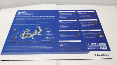 Delphi Technologies Auto Parts Store Counter Mat Desk Mat Steering ...