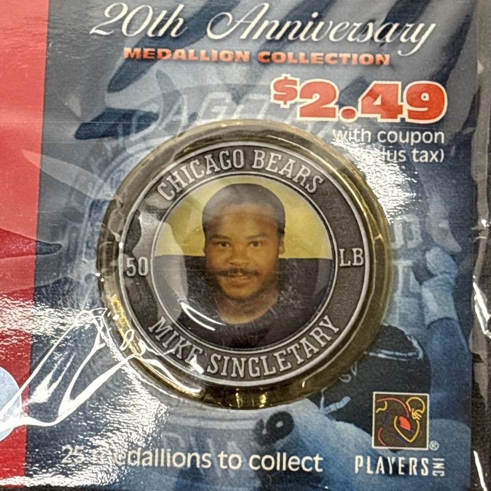 Chicago Bears Super Bowl SB XX Medallion Collection 20th Anniversary ...