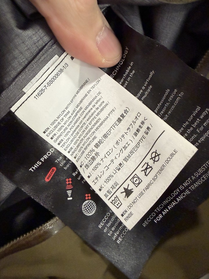 Arc'teryx Rush Shell Jacket, Gore-Tex PRO, Men's LARGE Komodo | eBay