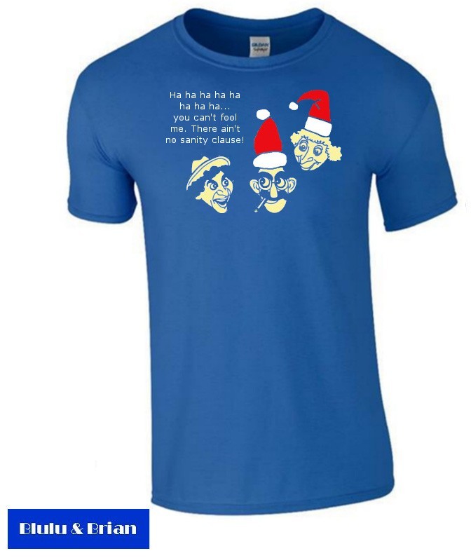 Marx Brothers Sanity Clause T-shirt funny Christmas joke quote retro ...