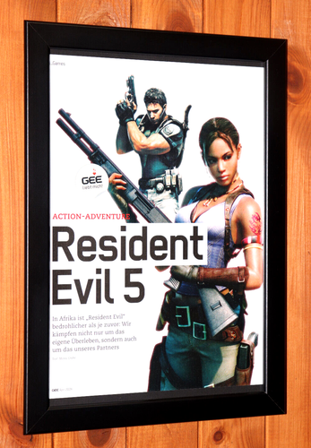 Resident Evil 5 PS3 Xbox 360 Capcom Promo Rare Small Poster / Ad Page ...