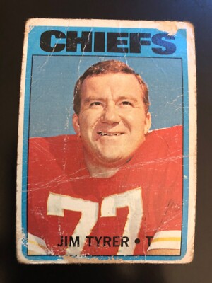 1972 Topps Chiefs Jim Tyrer Football Card #111 | eBay