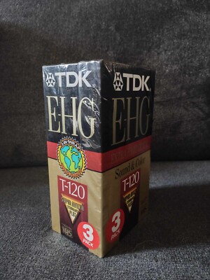 TDK EHG Extra High Grade T-120 VHS 3pack Videocassettes | eBay